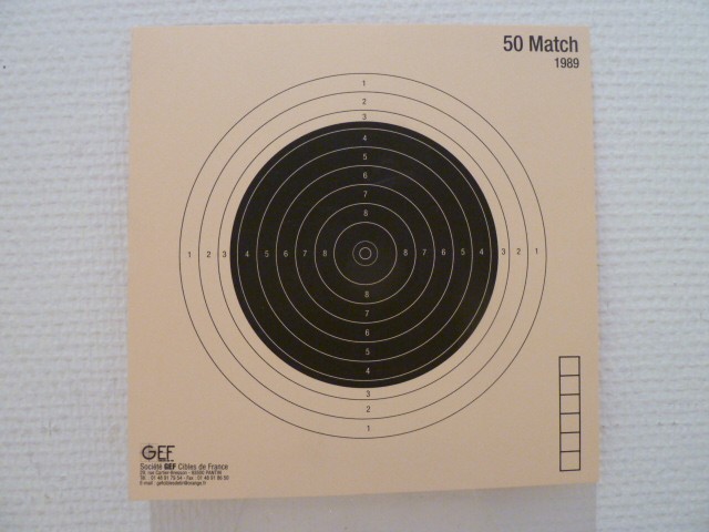 CIBLES GEF CARABINE 50 Mètres - Armes de loisirs | Armurerie Boichut ...