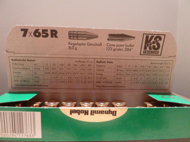 RWS CALIBRE 7X65R KS 8G 123GR - Munitions | Armurerie Boichut-Balaguer